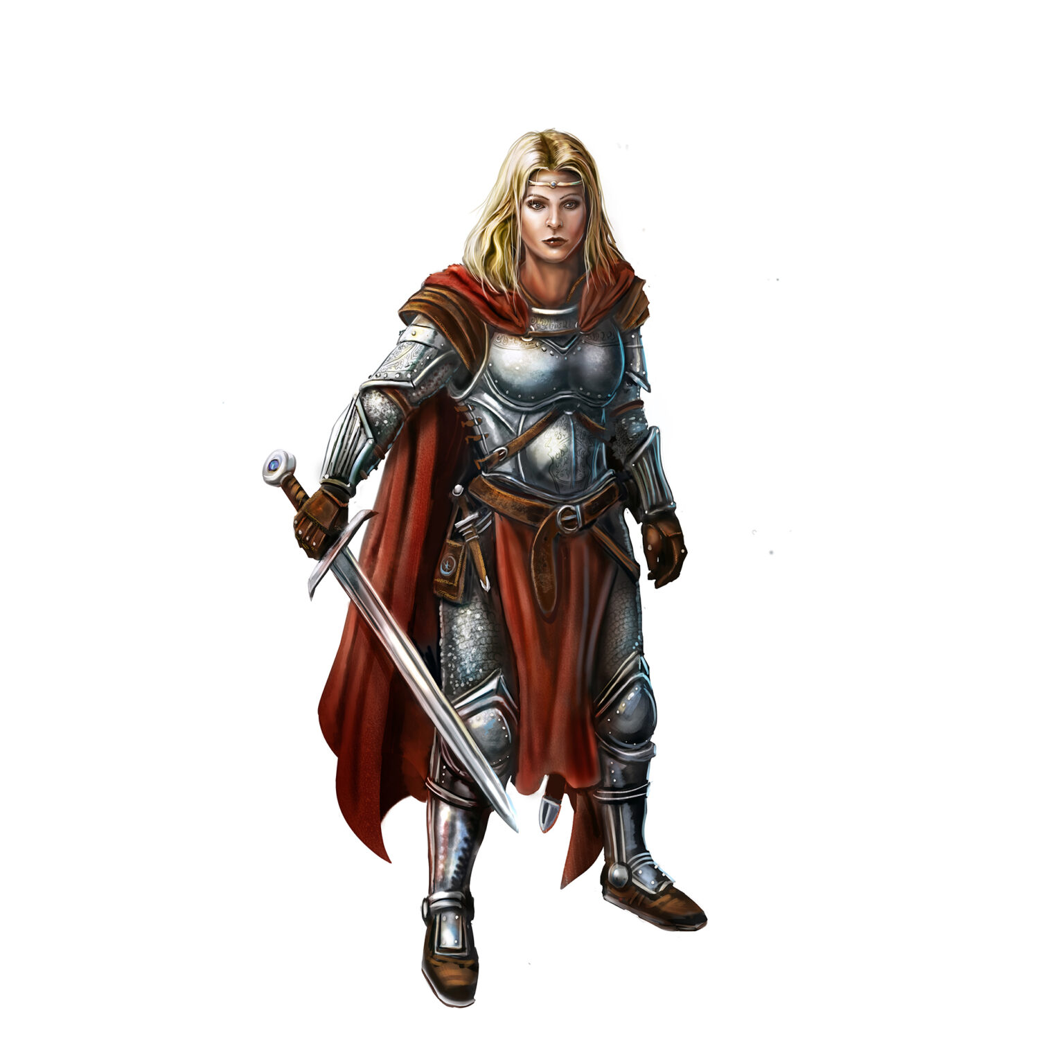 Female Warrior concept art - The Noble Artist