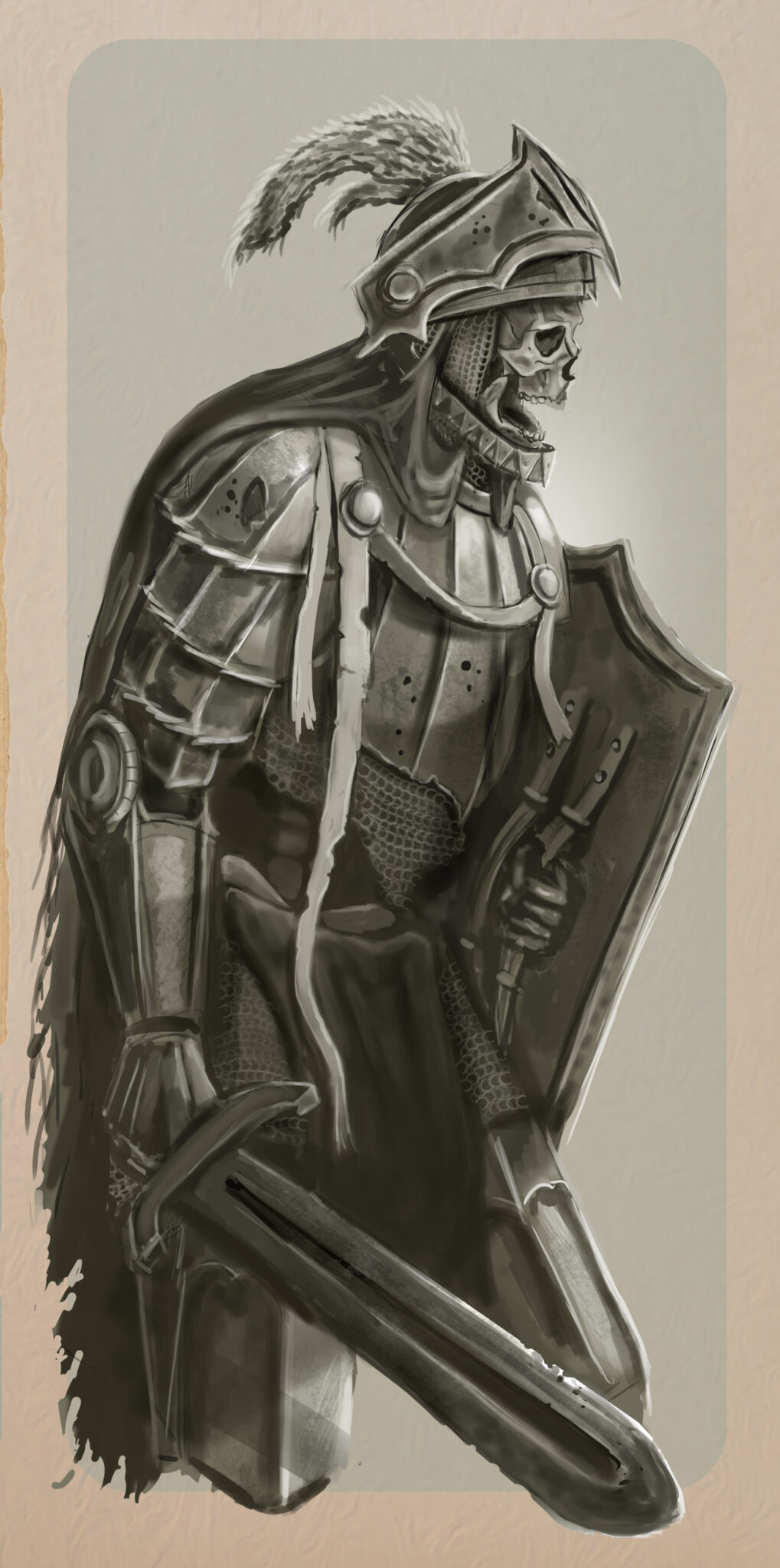Undead Knight art - The Noble Artist